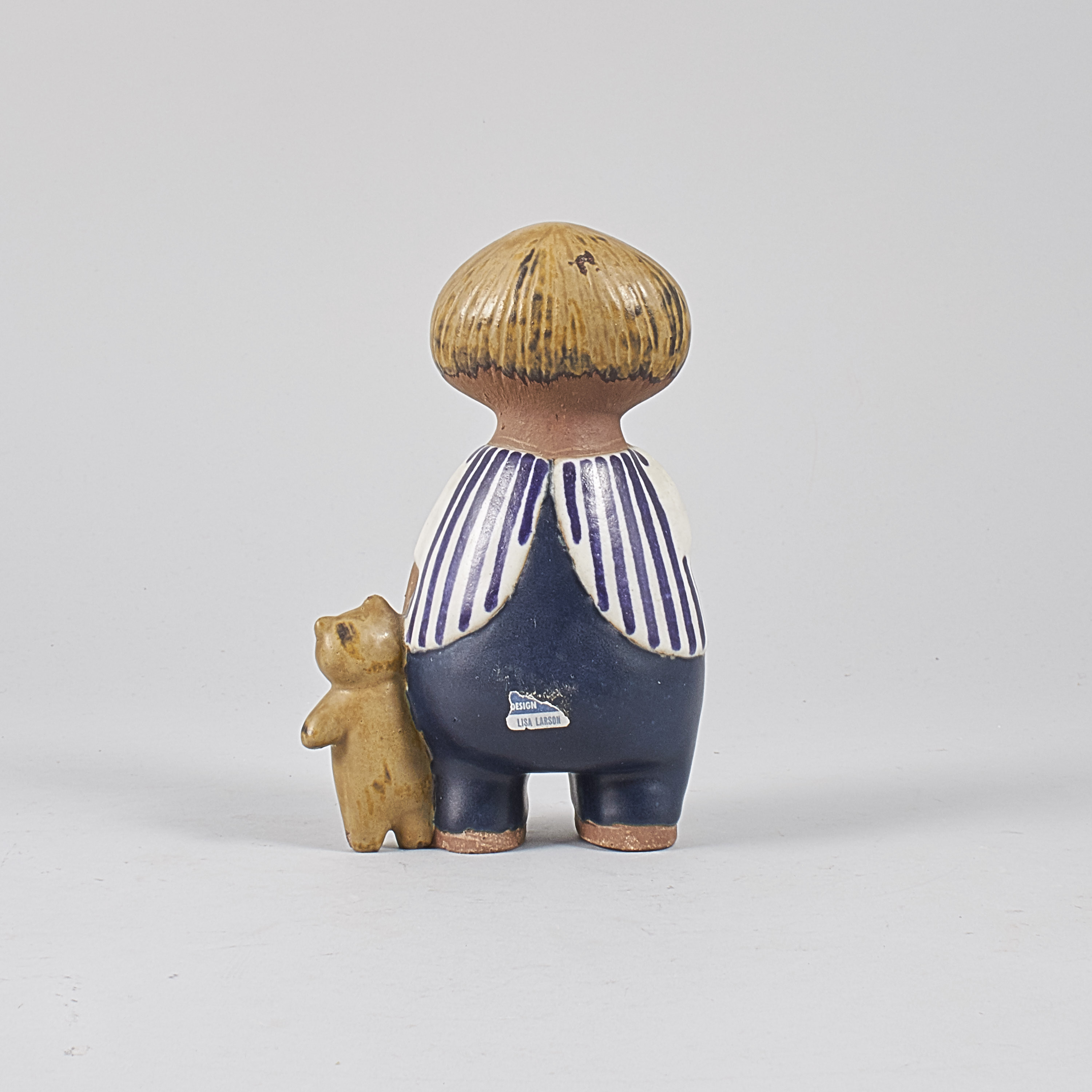 Skulptur, Lisa Larson (f. 1931), Malin ur Larsons Ungar, Gustavsberg 1962-1980, målad och delvis ...